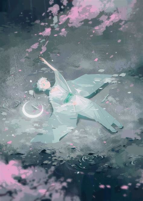 Gojo Floating Fanart Bleach Fanart Wallpaper Gojo Floating Art