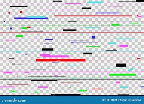 Color Glitch Background Digital Colorful Pixel Noise Isolated On