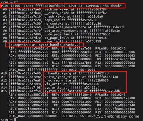 内核vmcore文件分析方法 csdn博客