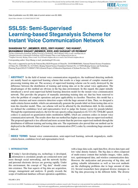 pdf sslss semi supervised learning based steganalysis scheme for