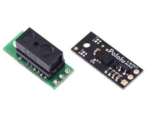 pololu carrier with sharp socle gp2y0d810z0f digital distance sensor 10cm