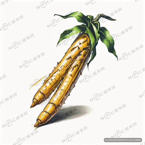 Ai创作图手绘甘蔗 昵图网