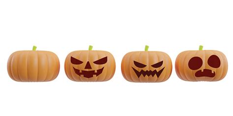 휴일 할로윈을 위한 호박 세트입니다 현실적인 3d 오렌지 호박 10월에 대한 스톡 벡터 아트 및 기타 이미지 10월 3차원 형태 가을 Istock