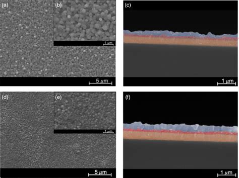 Sem Micrographs Top View Left Row And Cross Section Right Row Of