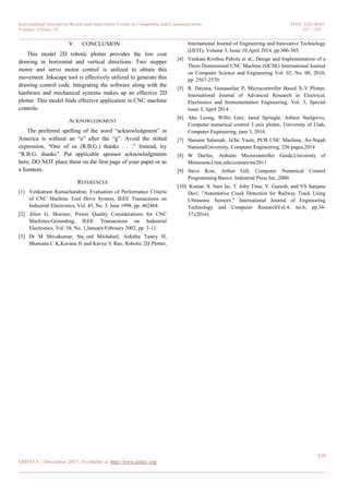 G Code Controlled D Robotic Plotter PDF