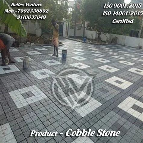 Advanced Precast Cobble Stone Paver For Landscaping 200x200x60mm At