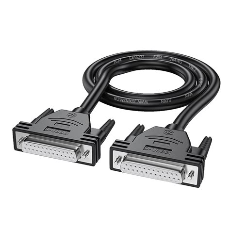 Aooower Db25 Extension Cable Male Female 25pin Parallel Serial Port
