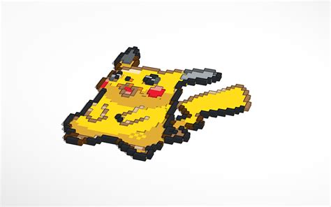 3d Design Pikachu Tinkercad