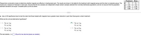 solved find p value test statistic please and the