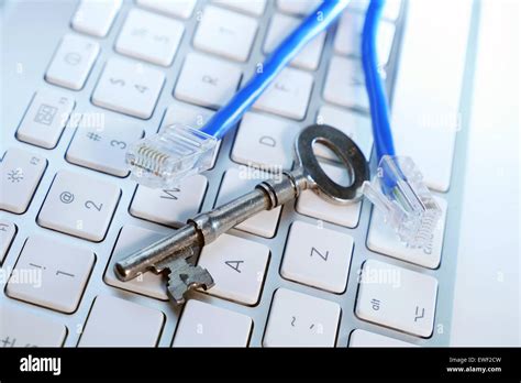 Computer Keyboard And Lock Stock Photo Alamy