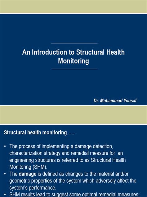 structural health monitoring pdf