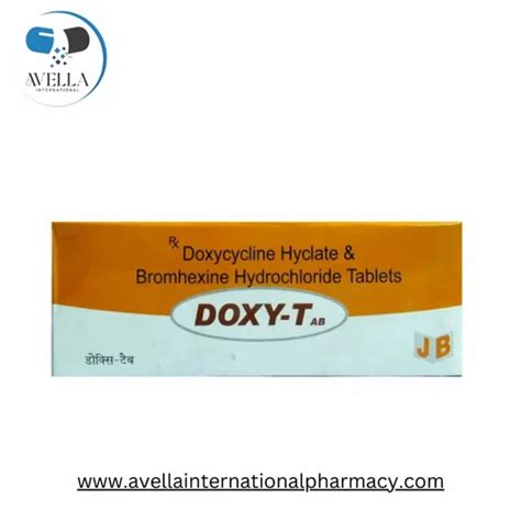 Doxy 100mg Doxycycline Base As Doxycycline Hyclate At Rs 40 Stripe Doxy Tablets In Bengaluru