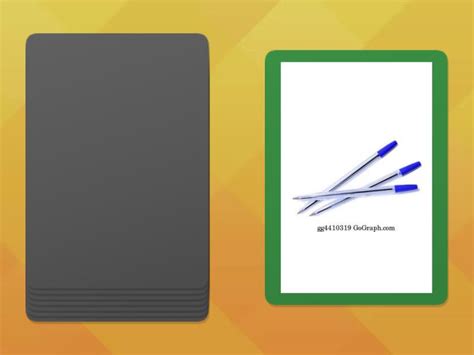 School Objects Plural Random Cards