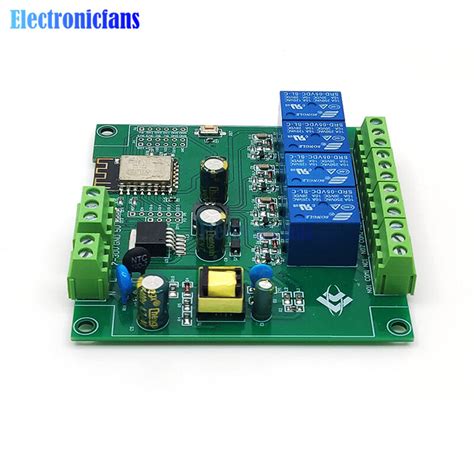 esp8266 무선 wifi 2 채널 4 채널 릴레이 모듈 esp 12f arduino 5v 8 80v 용 wifi 개발 보드