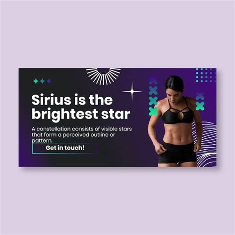 인플루언서 배너 템플릿 디자인 무료 벡터