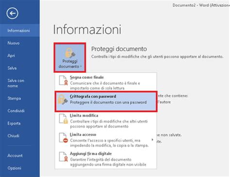 Proteggere Un File Word Con Password Ccm