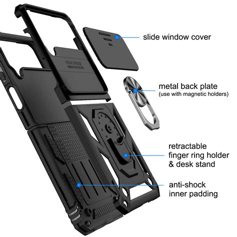 Slim Armour Shockproof Case For Samsung Galaxy Z Flip Black
