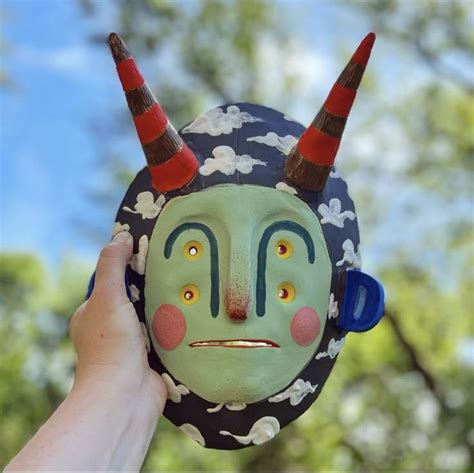 Cool Clay Mask Ideas Art Clay Mask Ideas Cute Ceramic Masks Demon Mask