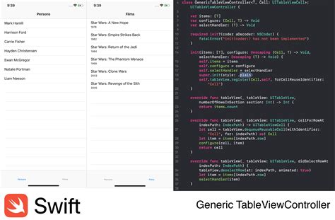 Building Reusable Generic Uitableviewcontroller In Ios App Xcoding