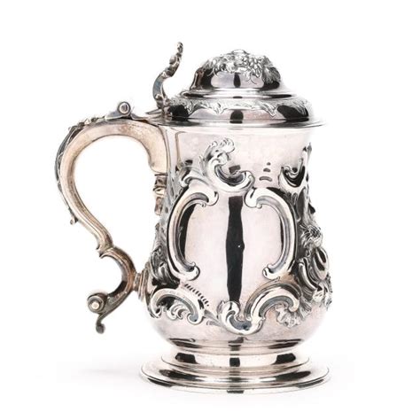 George Iii Silver Tankard Mark Of Thomas Whipham And Charles Wright Lot