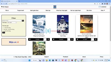 website quản lý nhà sách sử dụng mvc csdl sql sever có báo cáo