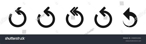 Circular Arrow Icons Refresh Reload Vector Stock Vector Royalty Free 2590552491 Shutterstock