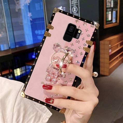 适用三星s9手机壳s9 保护套s9十全包sm一g9650 ds防摔软壳g9600女款g9608指环支架galaxy直边965f时尚u日韩潮 虎窝淘