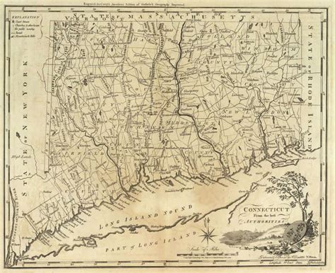 Old Historical City County And State Maps Of Connecticut
