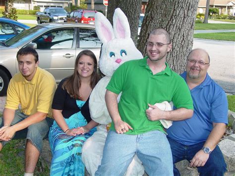 Mike Jr Randy Christy Easter Bunny And Mike Easter Bunny Bunny Christy