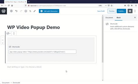 Create A Wordpress Video Lightbox With Ease Page Builder Framework