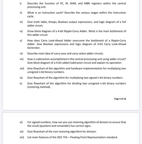 Solved Describe The Function Of Pc Ir Mar And Mbr