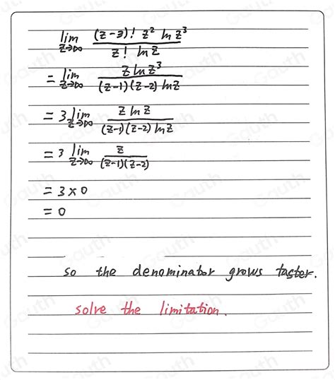 Solved Compute This Limit And Tell Me Whether The Nunerator Or Solved Compute This Limit And Tell Me Whether The Nunerator Or