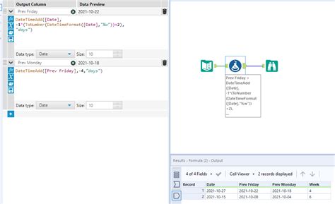 Solved First And Last Day Of Previous Week Alteryx Community