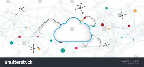 Cloud Computing Storage Technology Background Cloud Stock Vector