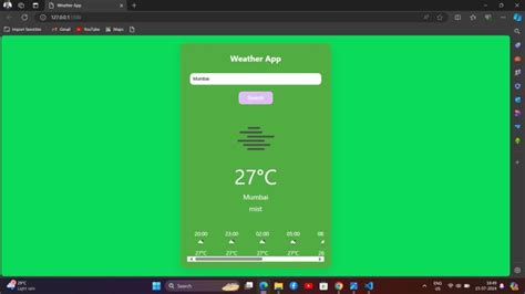 Raj Singh On Linkedin Internship Webdevelopment Html Css Javascript Weatherapp