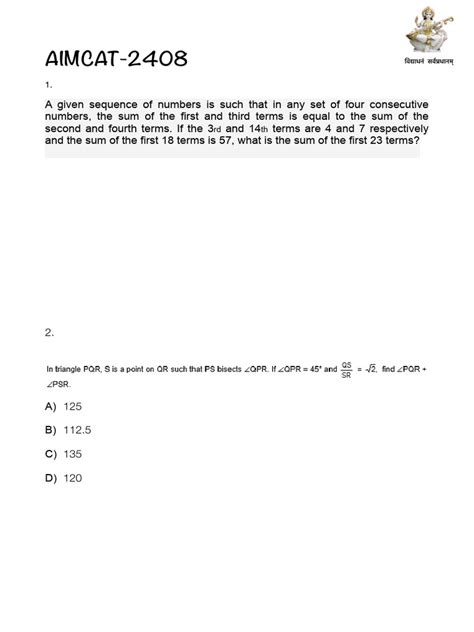 Aimc Pdf Triangle Mathematics