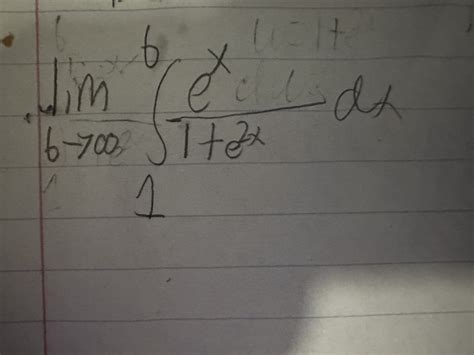 Solved Limb→∞∫1bex1 E2xdx ﻿does The Function Diverge Or