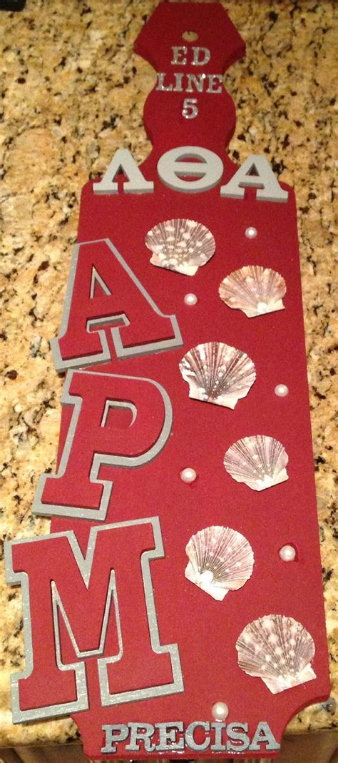Lambda Theta Alpha Paddle I Made For My Assistant Pledge Mistress Apm