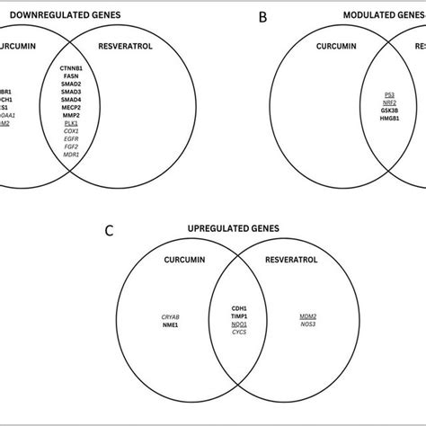 Mlp Network Regulated By Curcumin And Resveratrol Network Contains 16