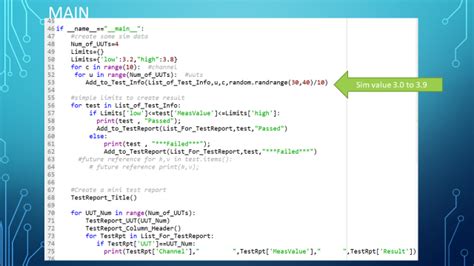 python list or dictionary using uut ch simulation example test