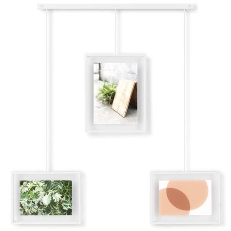 Панно для фотографий Exhibit с 3 рамками белое Umbra Design 1016057 660 купить в Москве Панно