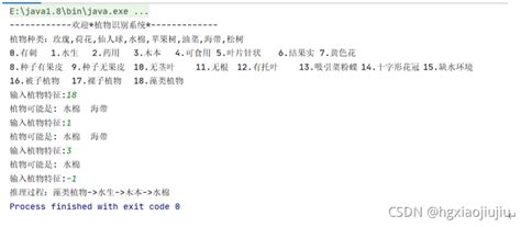 人工智能及其应用 产生式系统实验 植物识别系统 Java Csdn博客