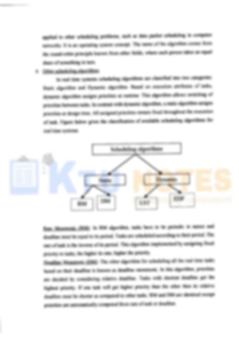 SOLUTION RTOS Task Scheduling Models Studypool
