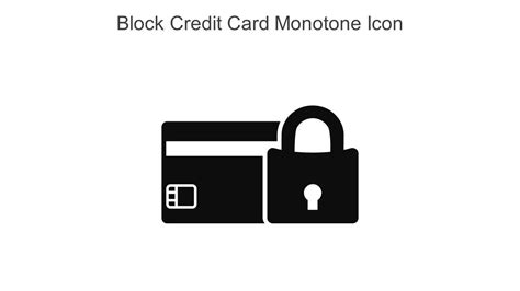 Block Credit Card Monotone Icon In Powerpoint Pptx Png And Editable Eps Format PPT Sample