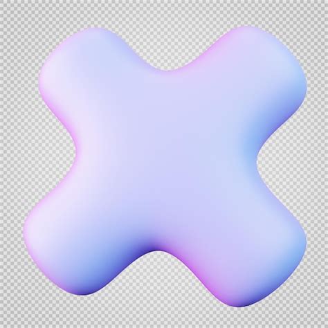 Premium Psd 3d Render Of Abstract Decoration With Icon