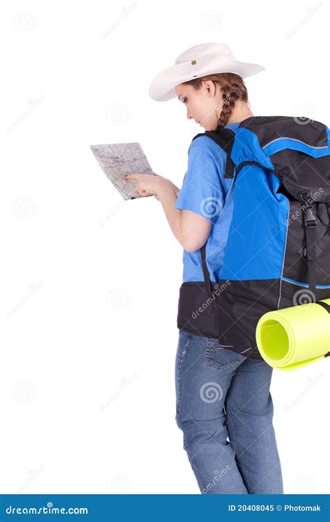 Turista Femenino Joven Imagen De Archivo Imagen De Recorrido