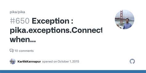 exception pika exceptions connectionclosed when blockingconnection is