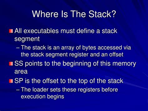 PPT The Stack And Procedures PowerPoint Presentation Free Download ID
