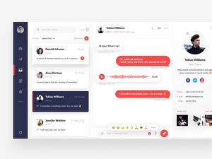 Messaging App UI Concept Sketch Mobile App Design Download Sketch Resource