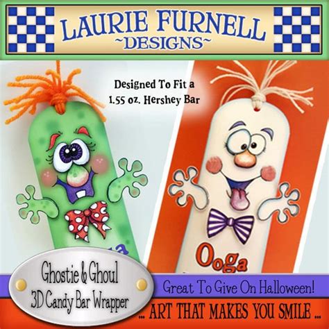 Halloween Candy Bar Wrapper Laurie Furnell Ghost Candy Bar Wrapper Printables Monster Candy